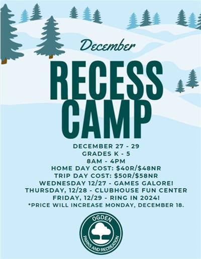 Ogden Parks and Recreation: Recess Days